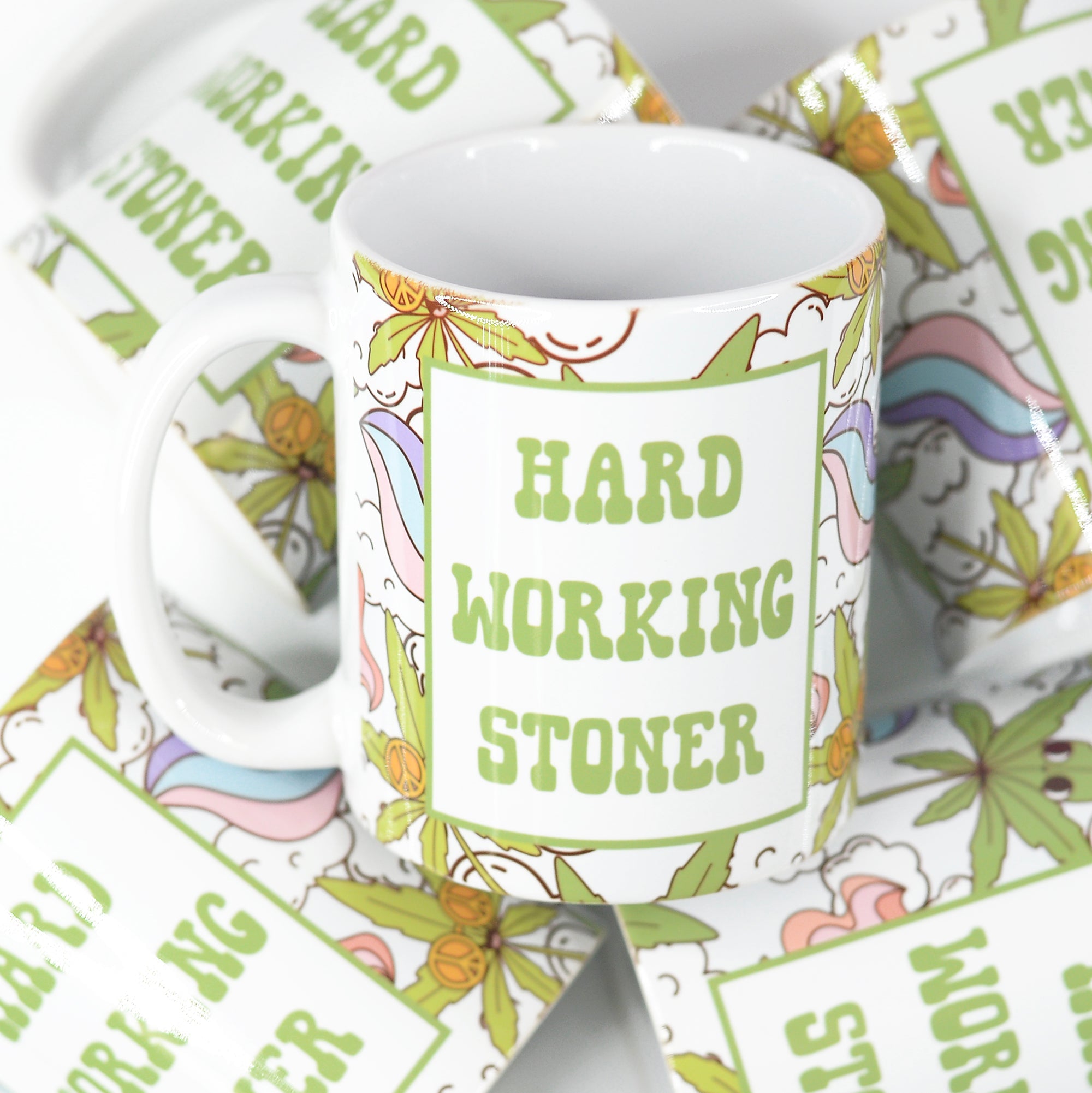 Hard Working Stoner Funny Ceramic Mug – Mugsby